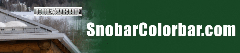 Snobar ColorBar Snow Retention for Metal Roofing - SnoBar